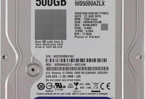 Жесткий диск для пк новый WD 5000azlx 500Gb