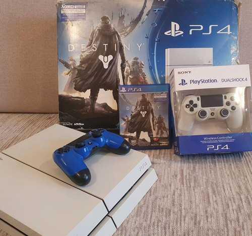 Sony playstation 4 (белая)   Ps plus