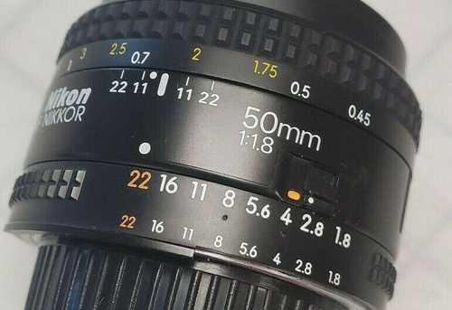 AF Nikon AF Nikkor 50mm 1:1.8 (версия mkii, MIJ)