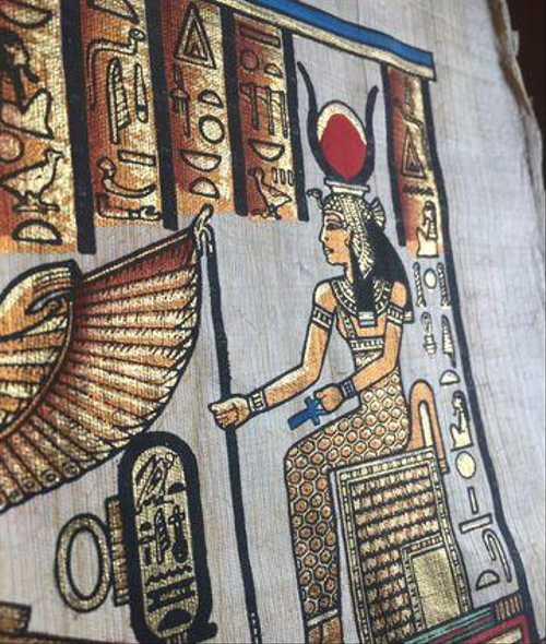 Картины на египетском папирусе