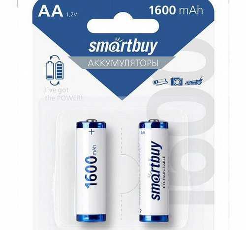 Аккумулятор NiMh Smartbuy AA/2BL 1600 mAh