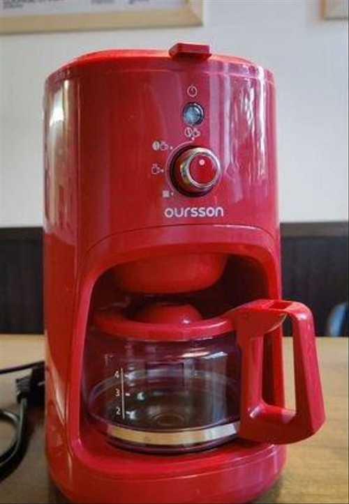 Кофеварка капельная Oursson CM0400G, красный