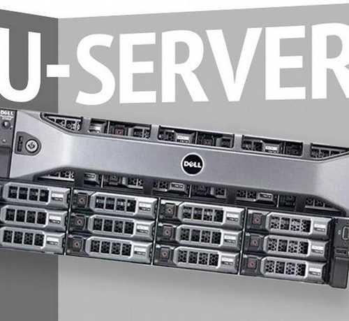 Сервер Dell R720XD 12LFF 2*2697v2 128Gb H710 2*750