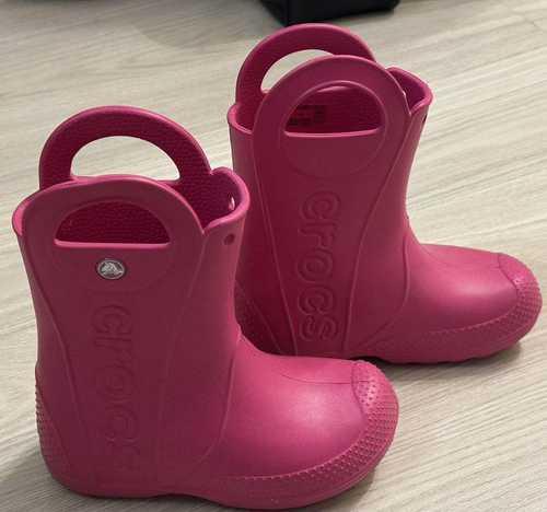 Резиновые сапоги crocs детские