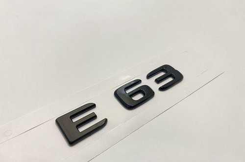 Шильдик mercedes E63 черный глянец