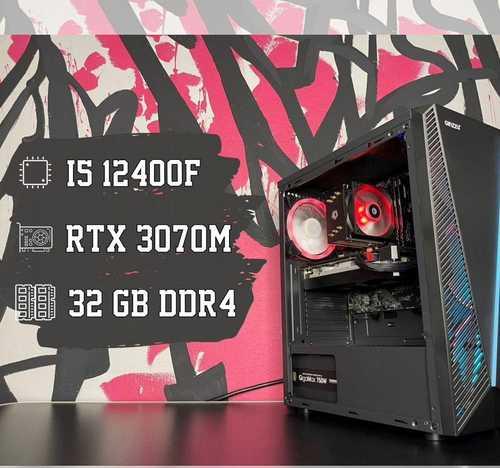 Мощный игровой пк i5 12400f/RTX 3070m/32gb DDR4