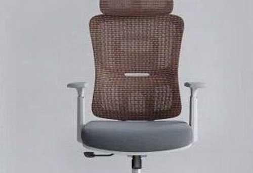 Компьютерное кресло для руководителя сетка серая
