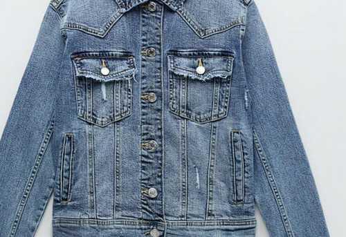 Новая джинсовая Куртка Zara р. 40-44