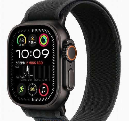 Смарт-часы Apple Watch Ultra 2 (2024), 49, Black Titanium, Trail Loop, Black (S/M)