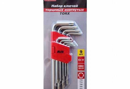 Набор ключей торцевых изогнутых torx 9 предметов