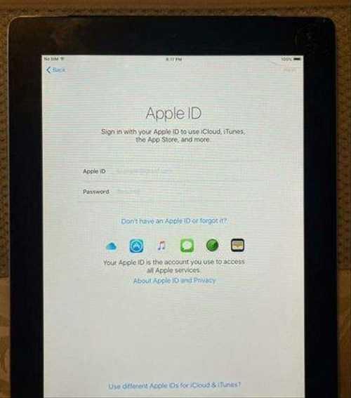 iPad 2 A1396 + cellular, серебристый