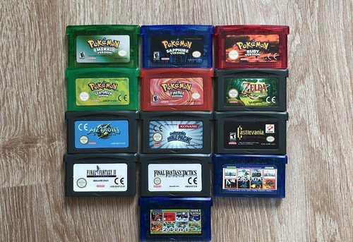 Картриджи Game boy Advance. Pokemon, Zelda