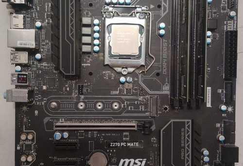 Материнская плата с процессором i77700 z270 16gb