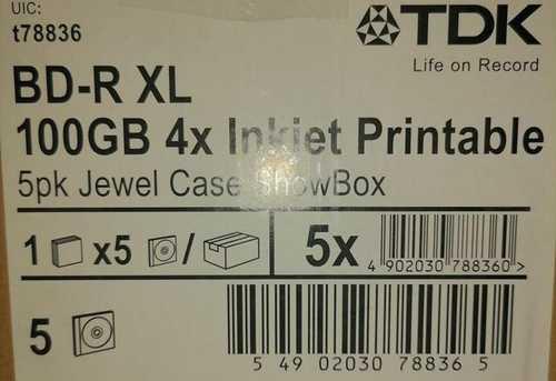 Диск BD-R XL 100gb 4x inkjet Printable