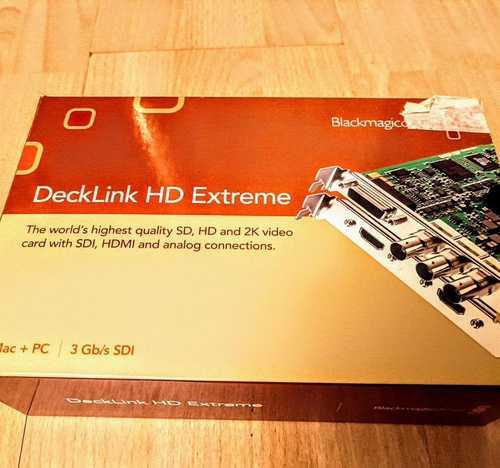 Blackmagic Decklink HD extreme. видеозахват до 2К