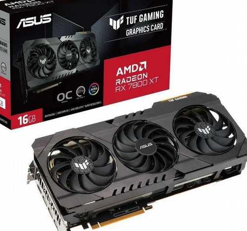 Видеокарта asus TUF-RX7800XT-O16G-OG-gaming /RX7800XT,hdmi*1,DP*3,16G,D6