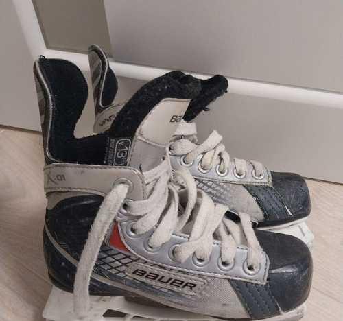 Хоккейные коньки bauer детские 32р (13.5 Y)