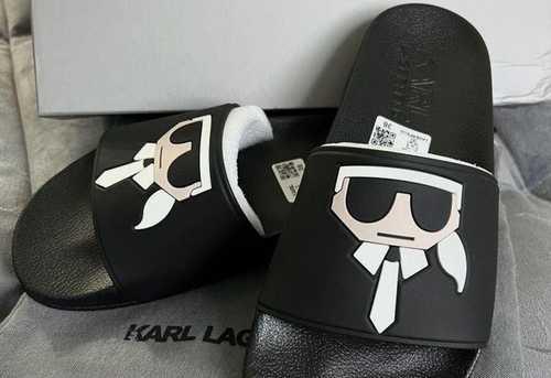 Karl Lagerfeld сланцы шлепки черные