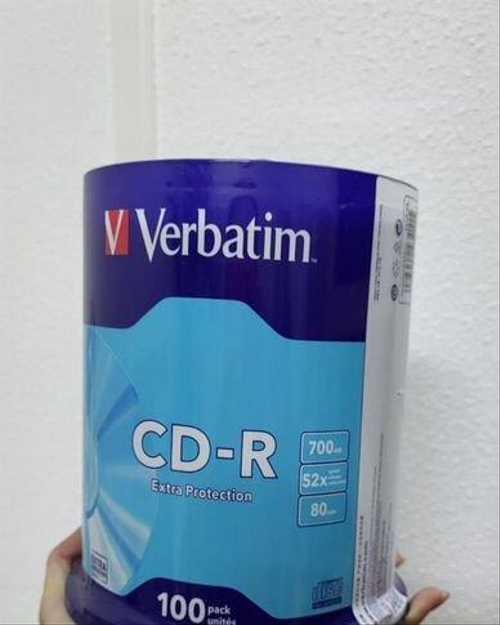 Диски cd-r verbatum 700mb 52x extra protection