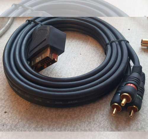 Кабель Belsis scart 3 RCA wire