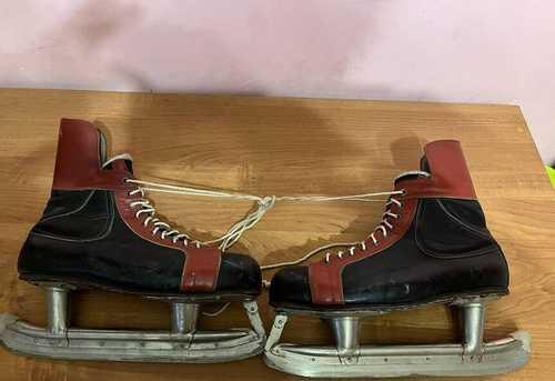 Коньки хоккейные мужские, сделано в СССР
