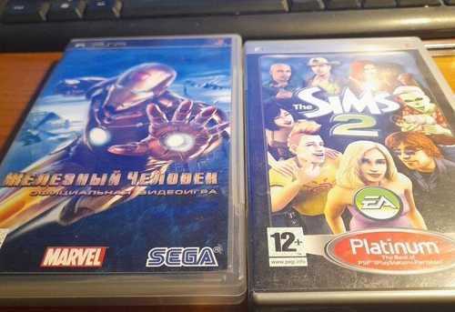 Игры PSP Sims 2 и Железный человек