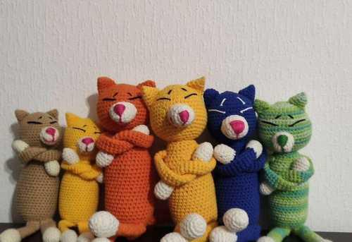 Вязаные игрушки амигуруми коты