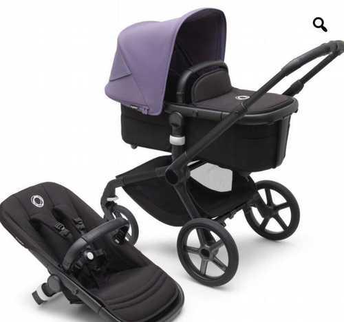 Коляска bugaboo fox 5 новая black astro purple