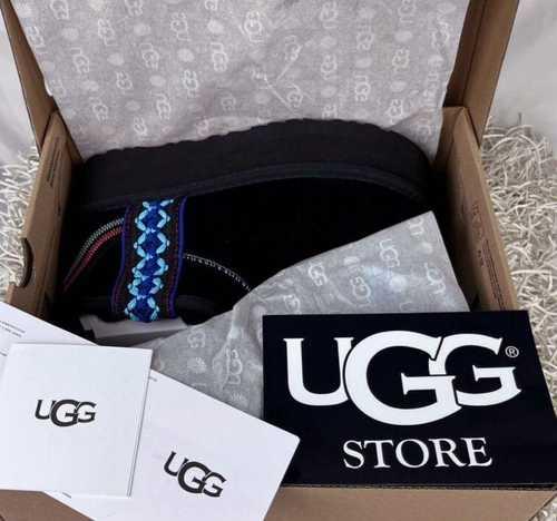 UGG classic ultra mini braid plat boot black