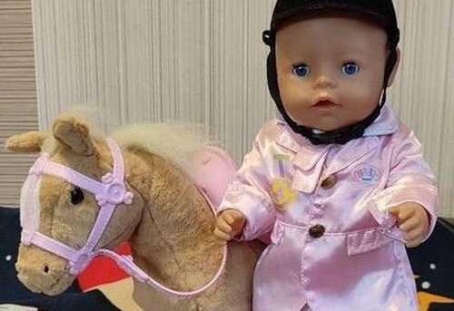 Baby born с лошадкой и одеждой