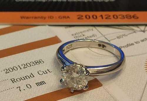 Кольцо с бриллиантом 1.2 карата