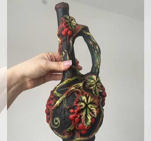 Глиняный кувшин для вина, 32 см
