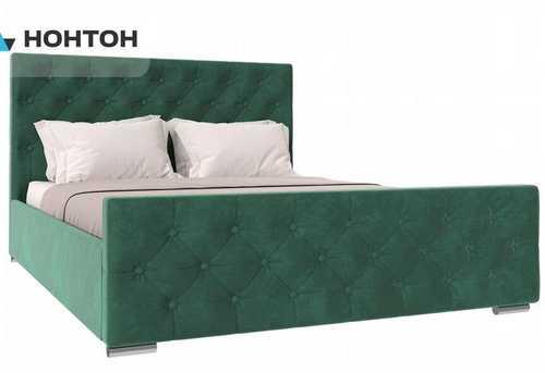 Кровать Мишель велюр зеленый
