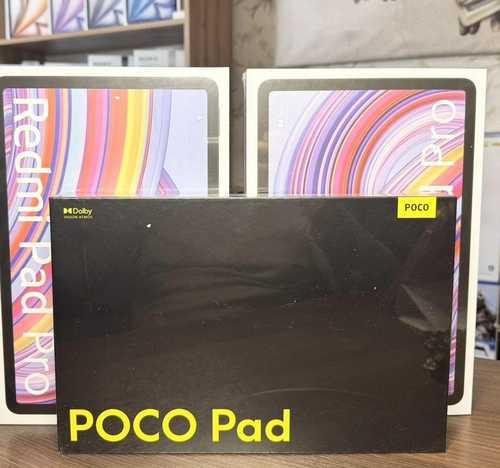 12.1" Планшет poco Pad Wi-Fi 256 гб синий Новый