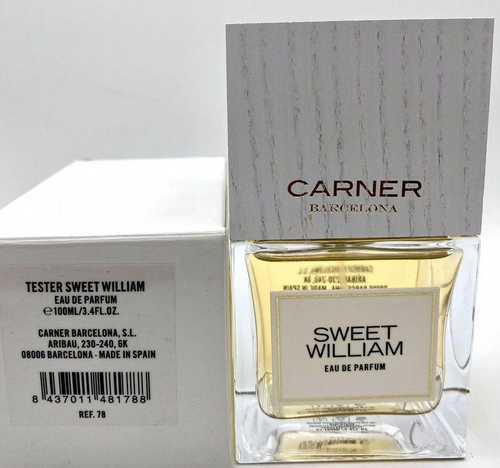 Carner barcelona Sweet William edp 100 мл тестер