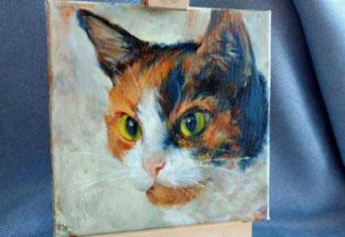 Картина маслом "Кот"
