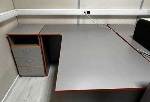 Компьютерный стол серый (2шт)