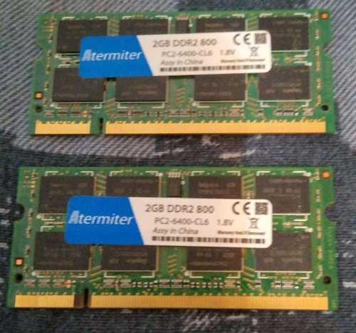 Оперативная память ddr 2*2Гб