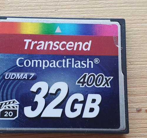 Карта памяти compact flash transcend 32 Гб