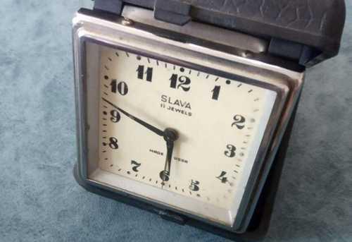 Часы будильник дорожные СССР