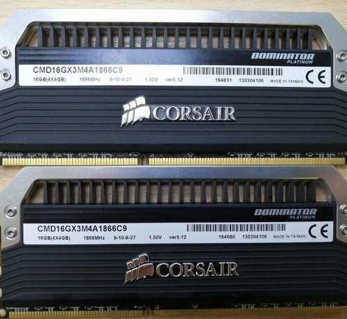 Память DDR3 Corsair Dominator Platinum 8Gb1866MHz