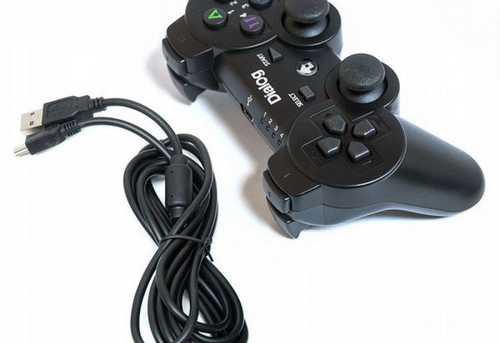 Геймпад проводной вибрация12кнопок PC USB/PS3 A17