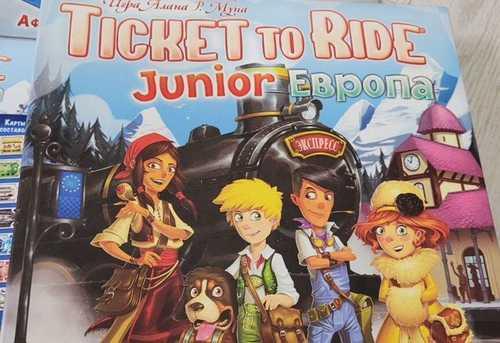 Ticket to ride junior Европа,настольная игра