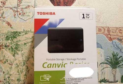Внешний жесткий диск Toshiba Canvio Basics, 1 тб