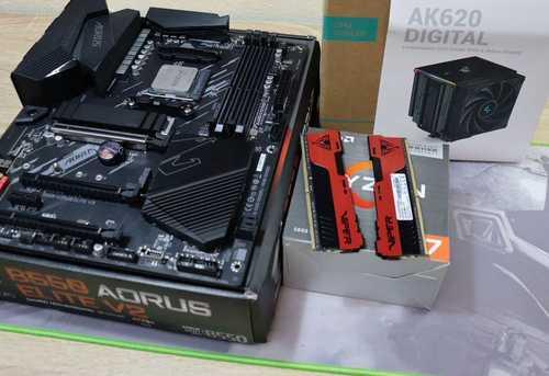 AMD Ryzen 7 5800x3D + 32gb + B550 + охлад