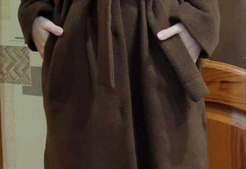 Пальто женское (42-44) длинное с поясом
