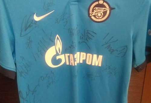 Чемпионская Футболка Зенит с автографами 2010
