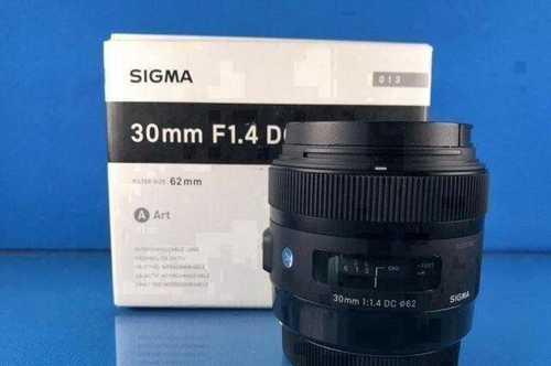 Sigma AF 30mm f/1.4 DC HSM Art для Canon (K150)