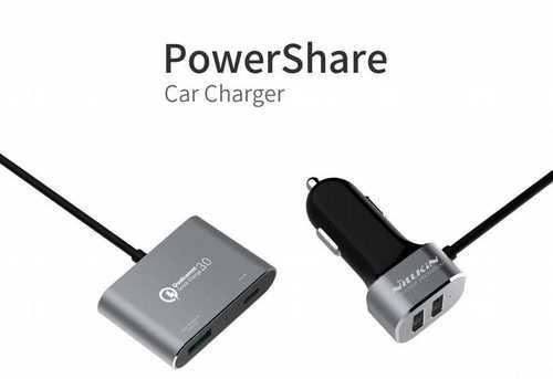 Nillkin PowerShare Car Charger 3 USB + Type-C 57W