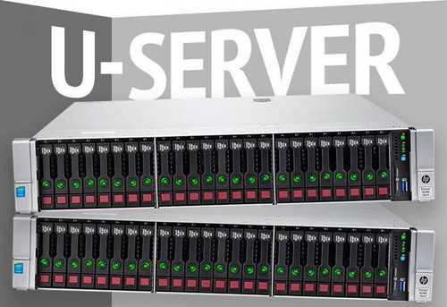 Сервер HP DL380 Gen9 24*2.5 2*2699Av4 64Gb P440ar